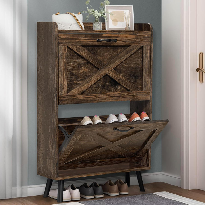Ultra slim shoe cabinet store